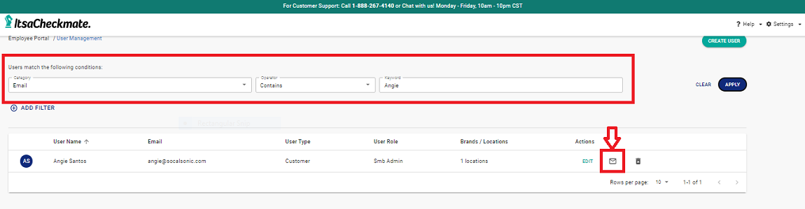 Manage User Access Function – ItsaCheckmate Manage User Access Function – ItsaCheckmate