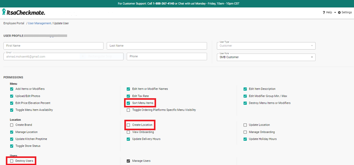 Manage User Access Function – ItsaCheckmate Manage User Access Function – ItsaCheckmate