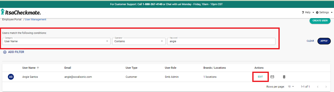 Manage User Access Function – ItsaCheckmate Manage User Access Function – ItsaCheckmate