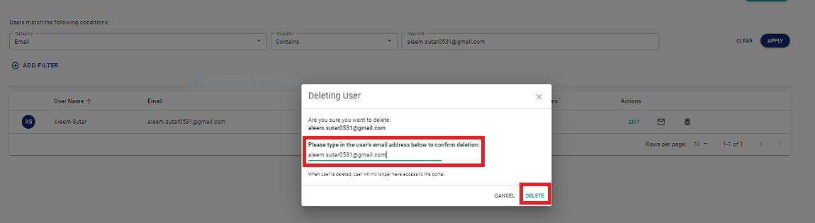 Manage User Access Function – ItsaCheckmate Manage User Access Function – ItsaCheckmate