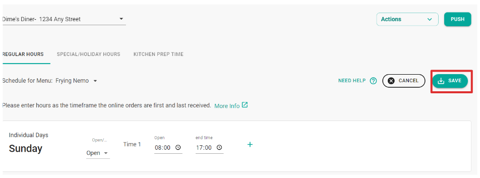 Brink - Menu Management – ItsaCheckmate