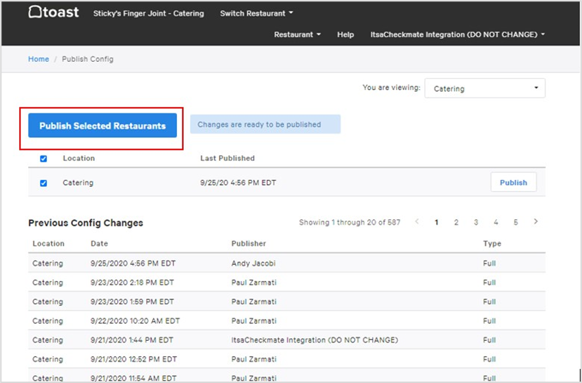 Toast POS - Direct Sync Manual – Checkmate