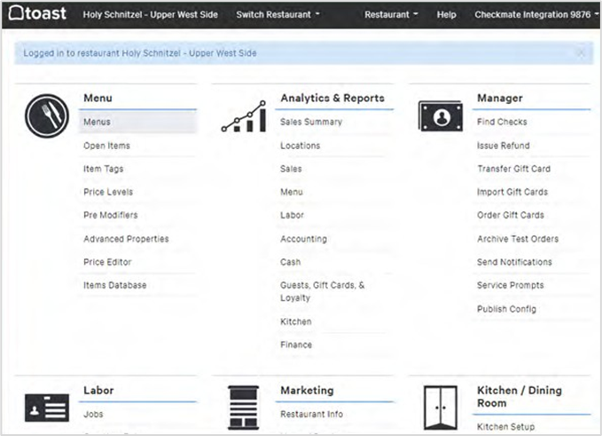 Toast POS - Direct Sync Manual – Checkmate