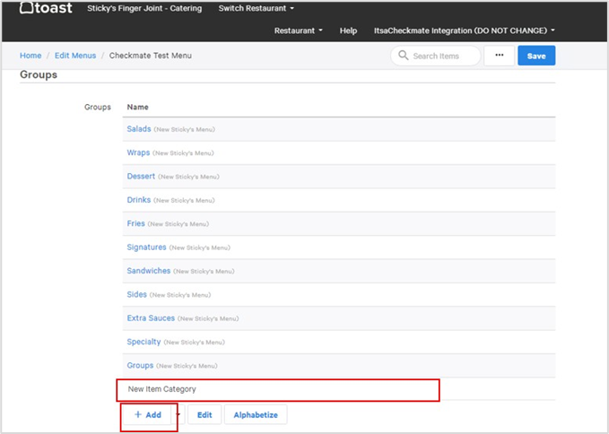 Toast POS - Direct Sync Manual – Checkmate