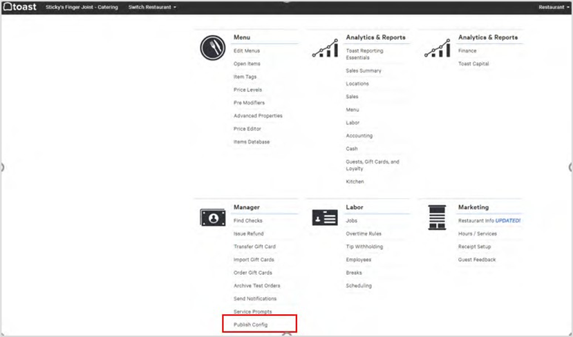 Toast POS - Direct Sync Manual – Checkmate