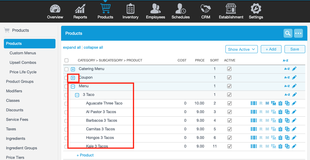 Revel - Menu Management Guide – Checkmate