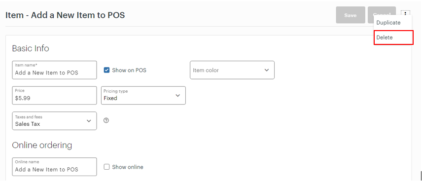 Clover - Menu Management Guide – Checkmate