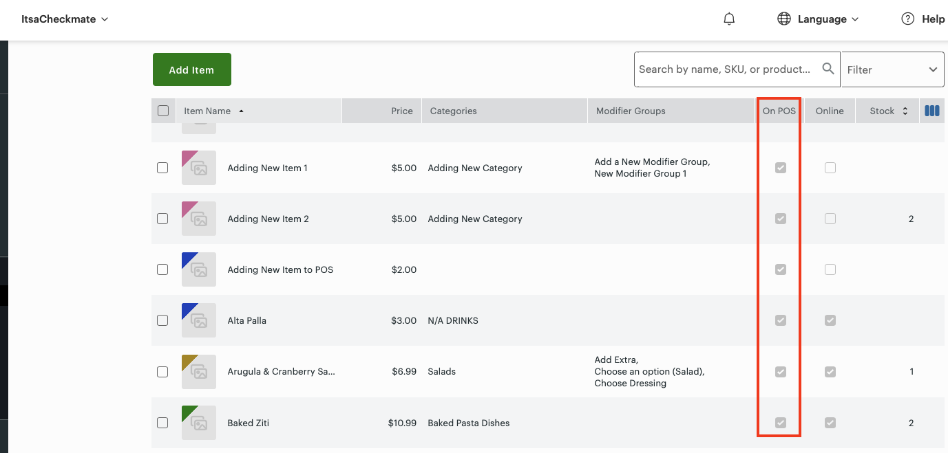 Clover - Menu Management Guide – Checkmate