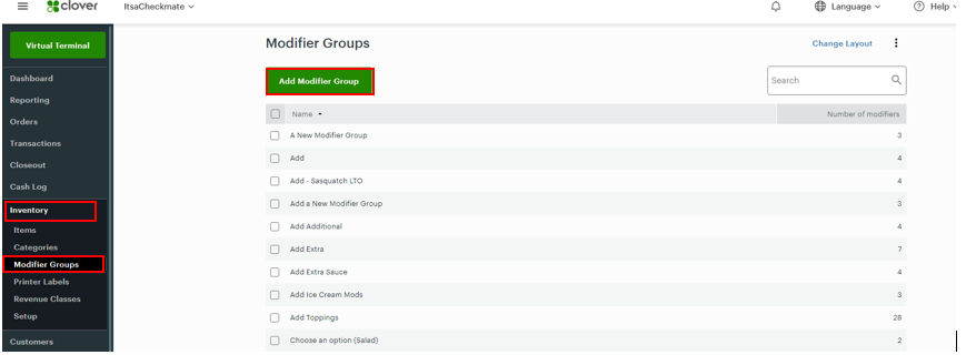 Clover - Menu Management Guide – Checkmate