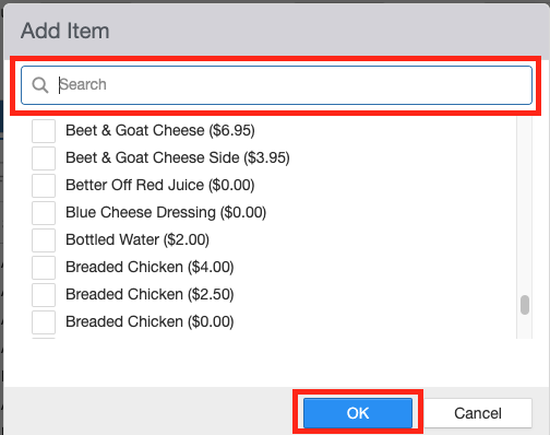Brink - Menu Management – Checkmate