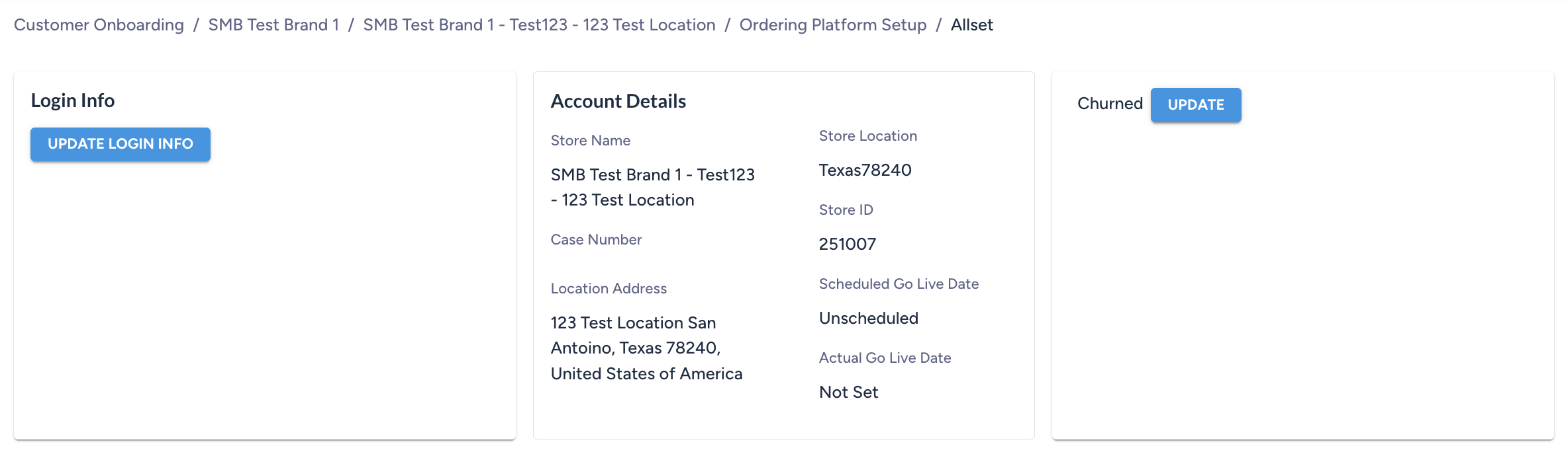 Ordering Platform Setup step in Onboarding – Checkmate