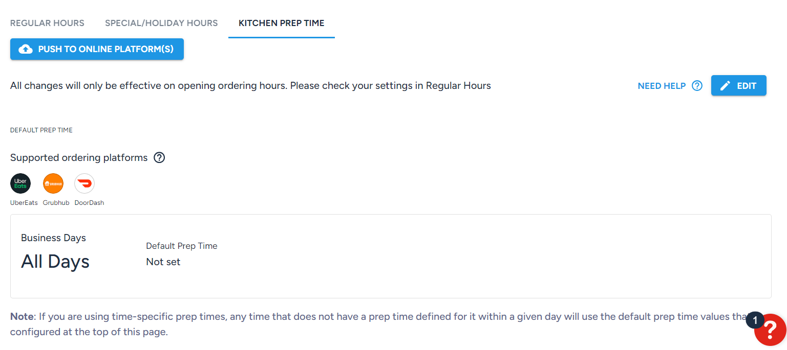 Setting Kitchen Prep Time – Checkmate