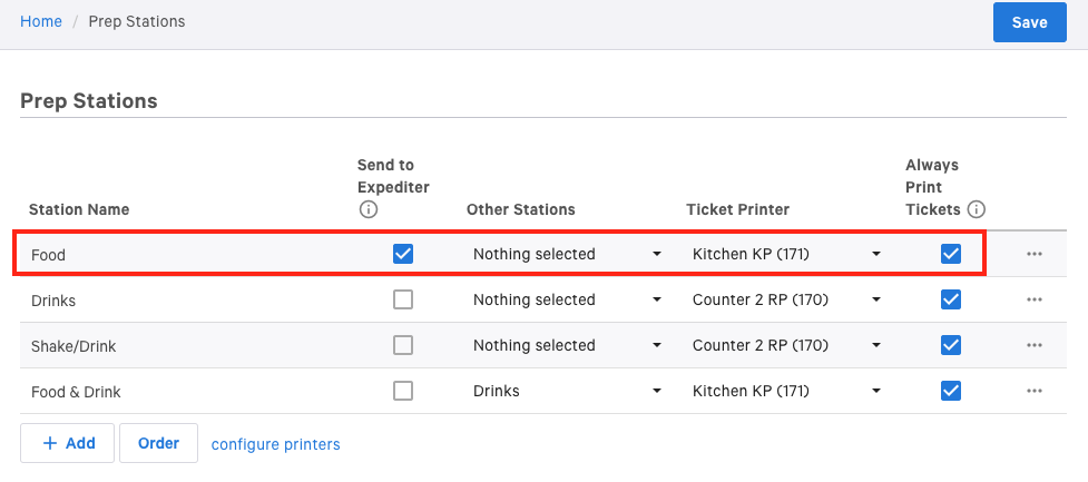 Toast Printer Routing & KDS Settings – Checkmate
